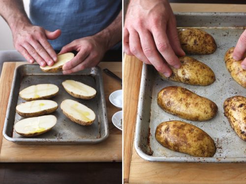 Quick Baked Potatoes (Without Using A Microwave)