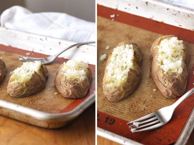 Quick Baked Potatoes (Without Using A Microwave)