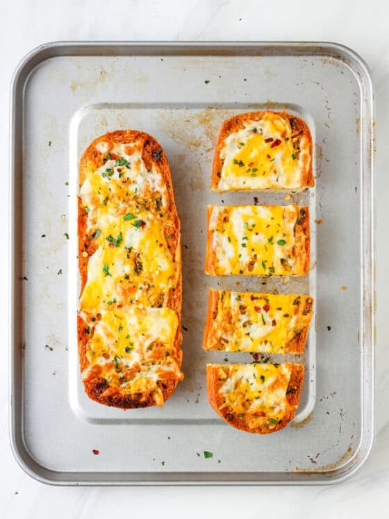 Toaster Oven Garlic Bread
