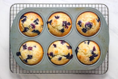 Toaster Oven Blueberry Muffins (Small Batch Recipe)