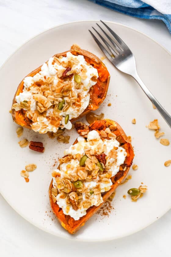 Cottage Cheese Sweet Potatoes