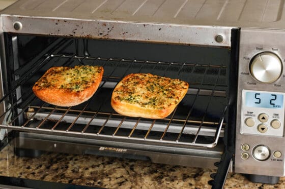 Toaster Oven Garlic Bread